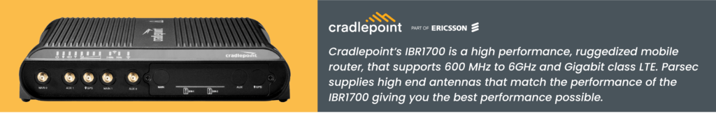 Cradlepoint IBR1700 Antennas | Parsec Technologies