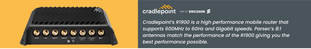 Cradlepoint R1900 Antennas | Parsec Technologies